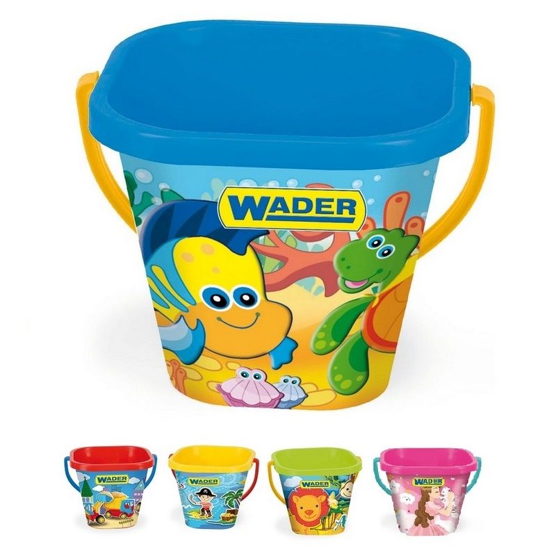 WIADERKO RÓŻOWE KWADRATOWE 2L Z IML WIADRO WADER 71714 - Arena.pl