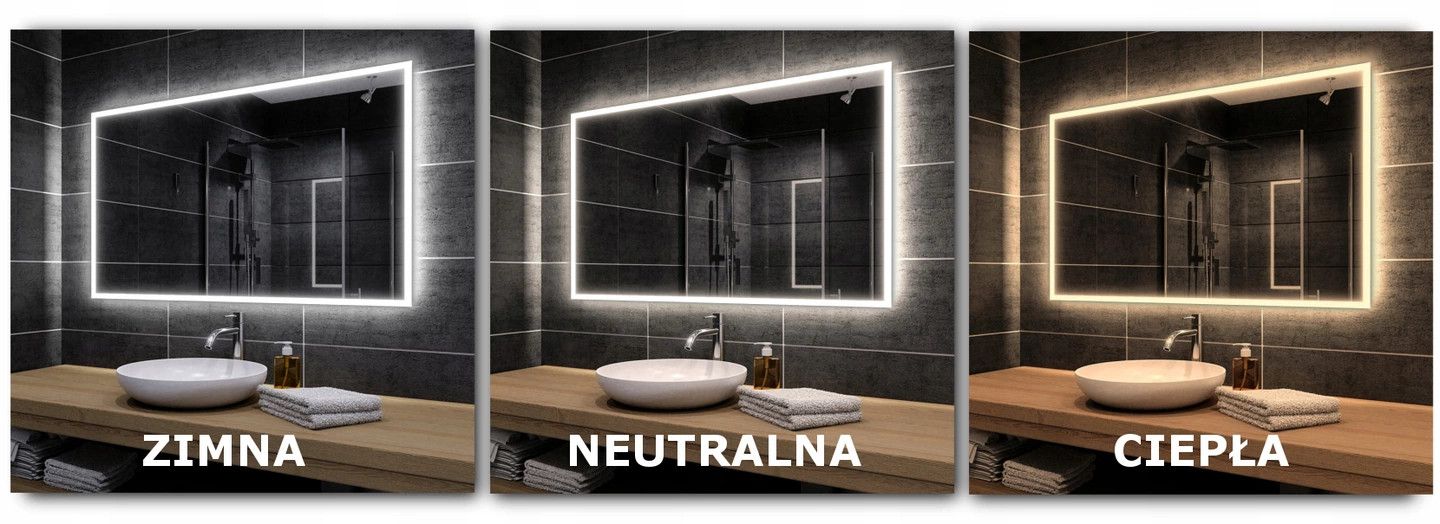 Lustro LED z Włącznikiem Dotykowym 60x60 Giza - Arena.pl