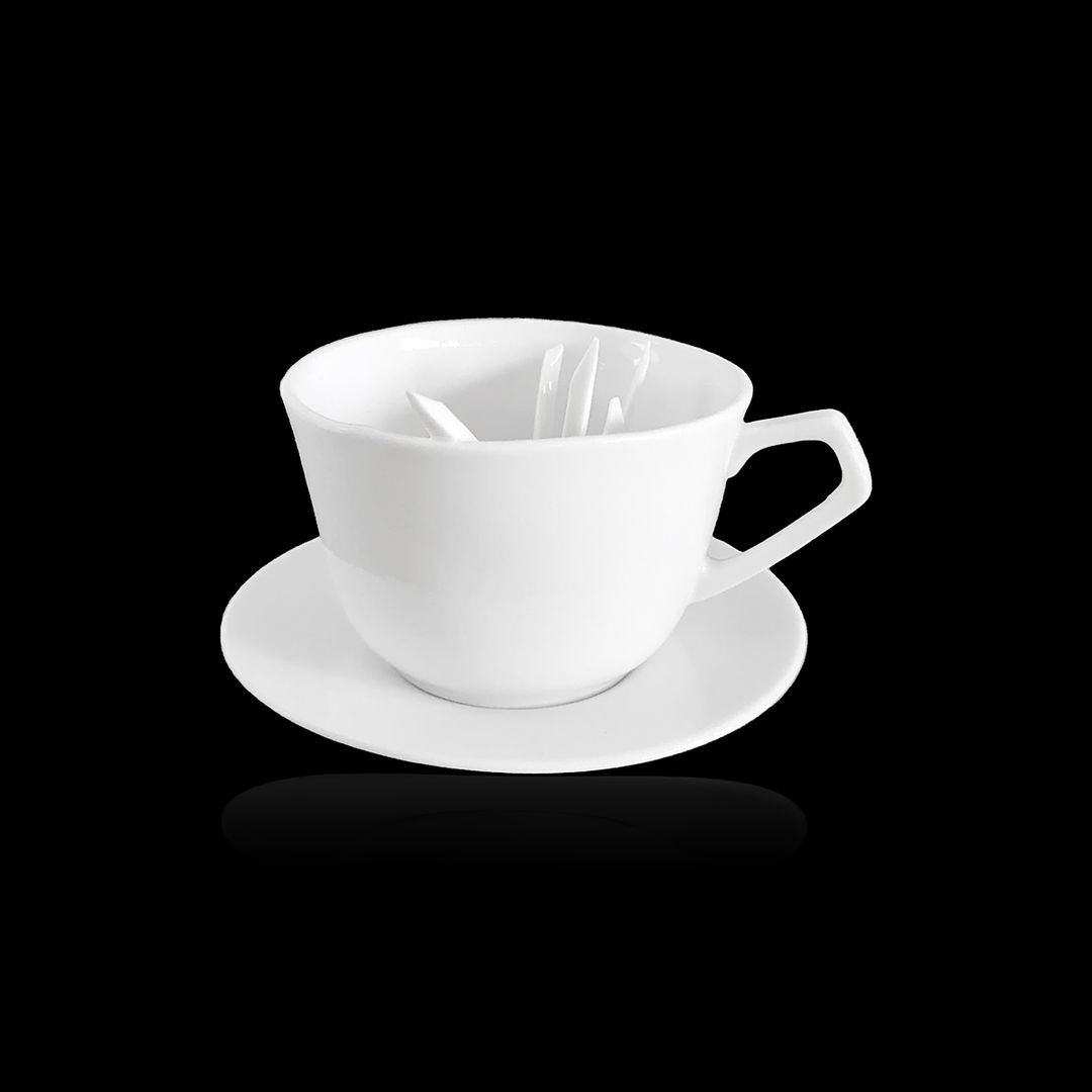 Filiżanka ozdobna The Paradox ceramika porcelna - Arena.pl