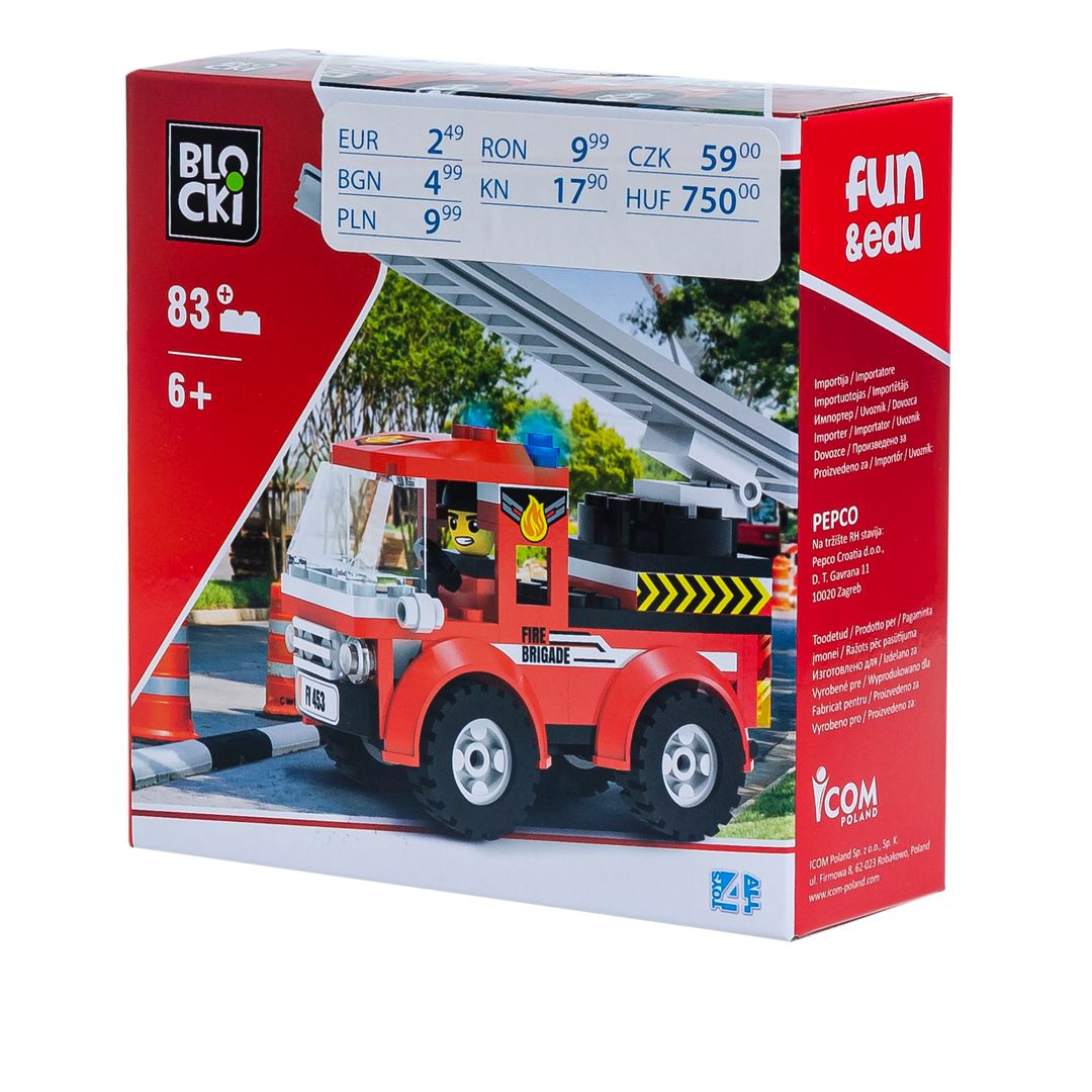 PEPCO - Klocki blocki (72 elementy) czerwony - Arena.pl