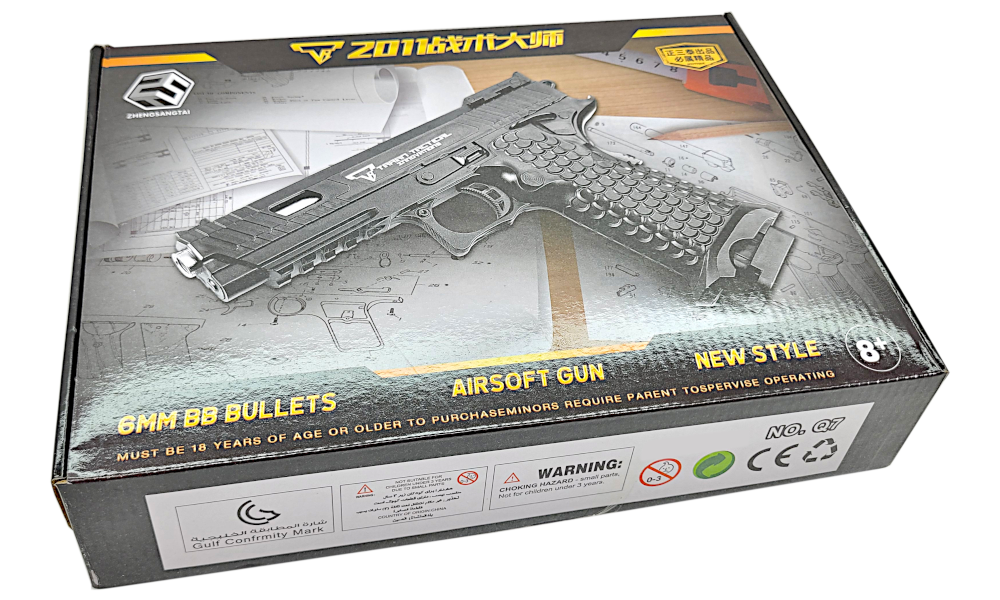 Pistolet COMBAT MASTER na kulki ASG Replika Broni 6mm+Granat 800 szt ...