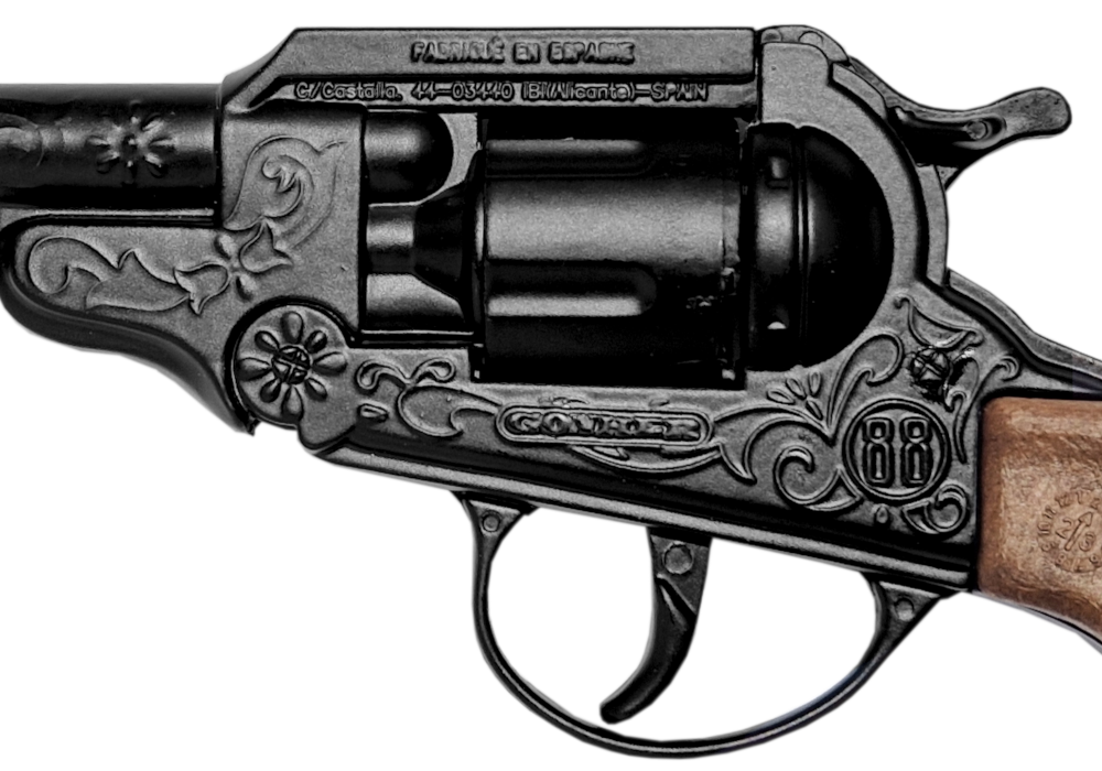 GONHER Hiszpański Metalowy Rewolwer Pistolet Na Kapiszony 8-Strzałowy ...